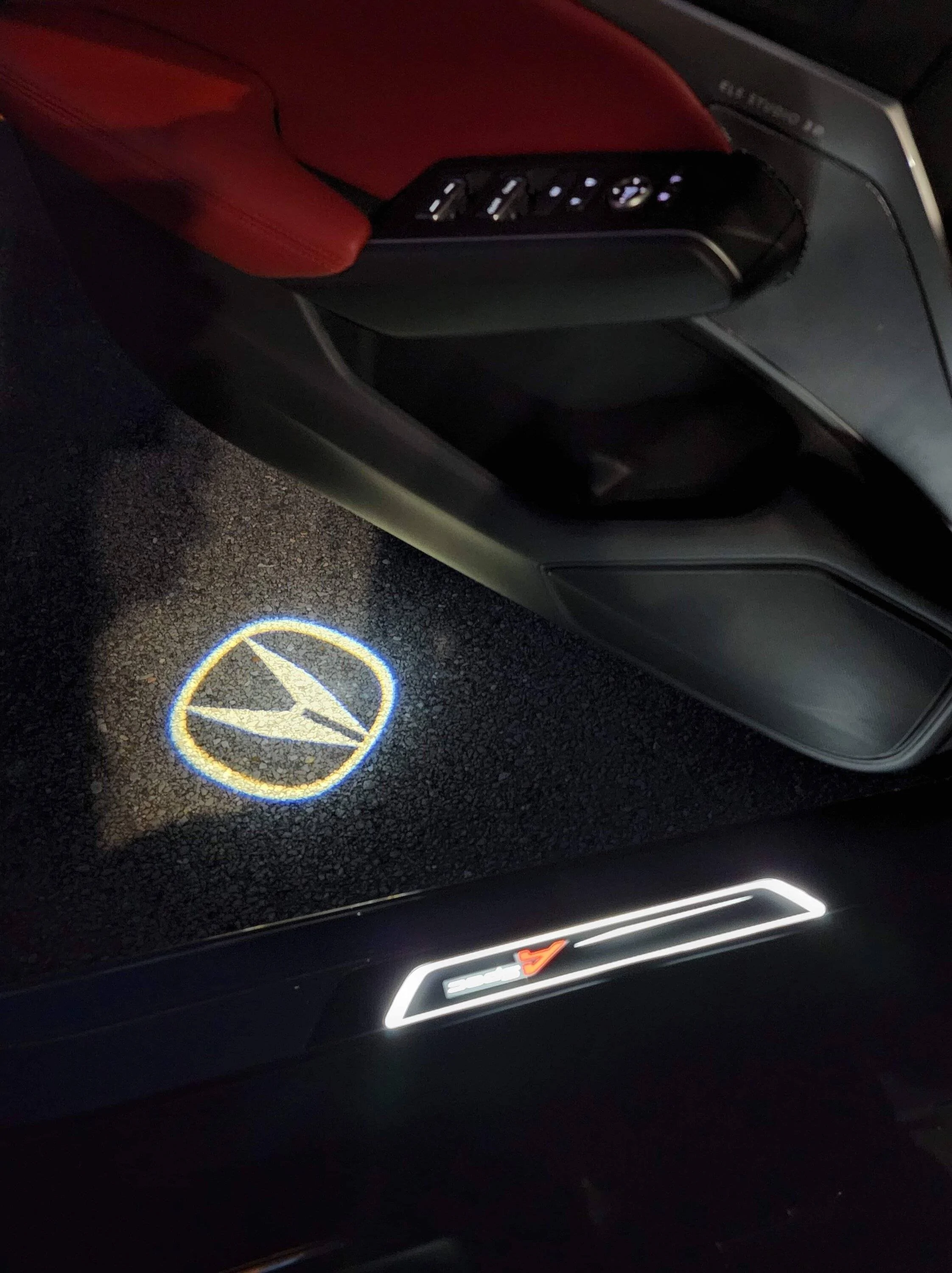 She’s here! 2023 Acura Integra Liquid Carbon/Red with Accessories ...