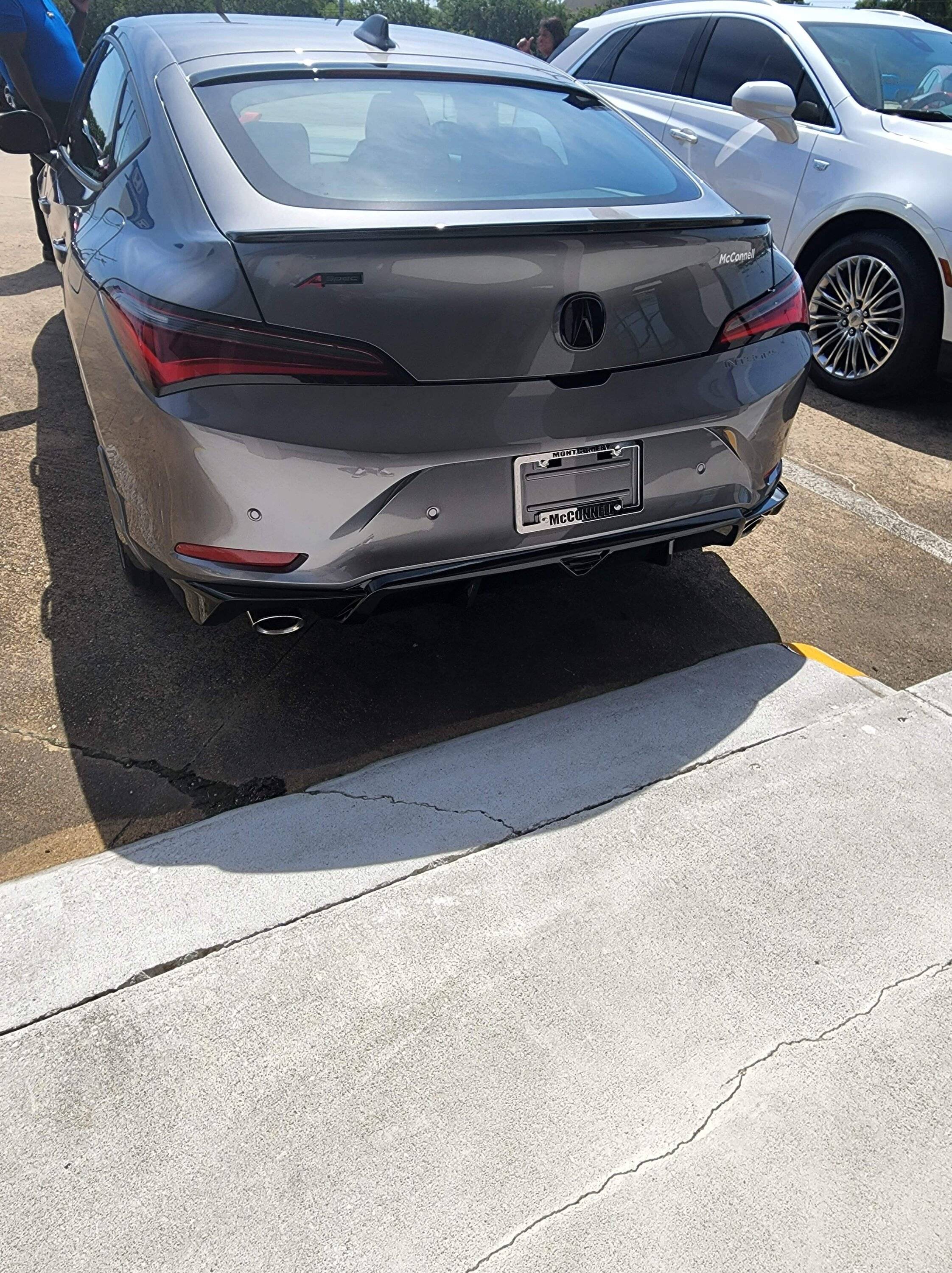 She’s here! 2023 Acura Integra Liquid Carbon/Red with Accessories ...
