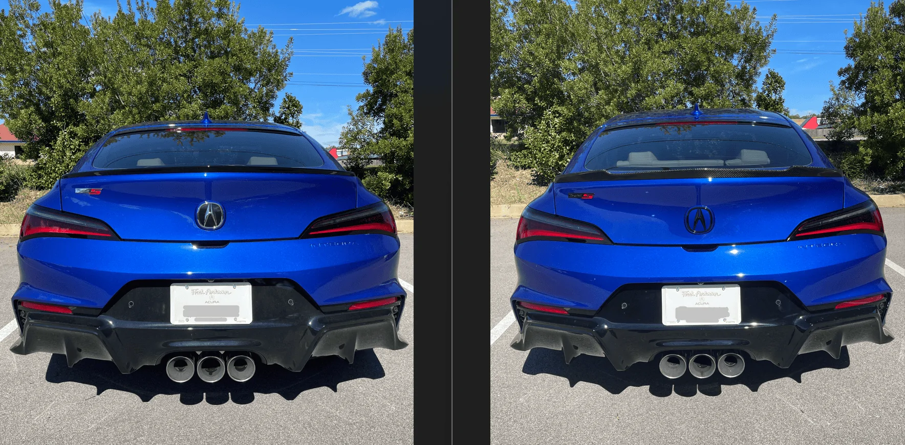 Chrome VS Blacked out Emblems (side by side) | IntegraForums - 2023 ...
