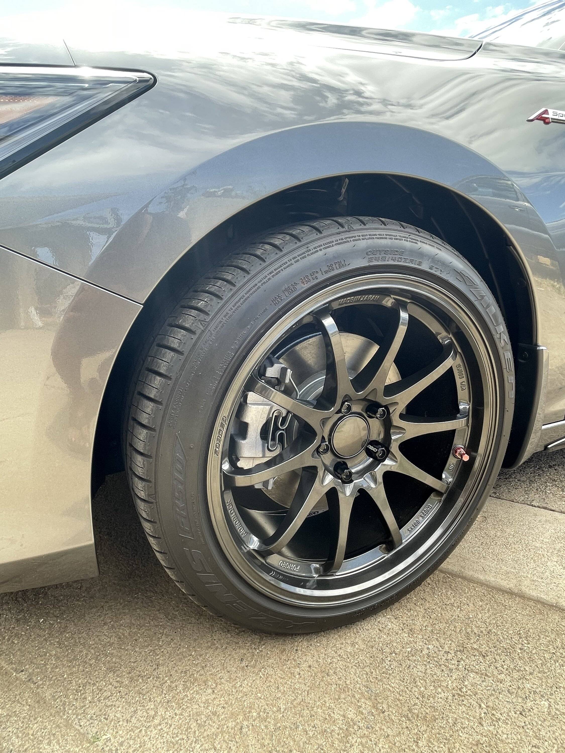 My Liquid carbon 2023 Integra on Rays CE28 aftermarket wheels ...