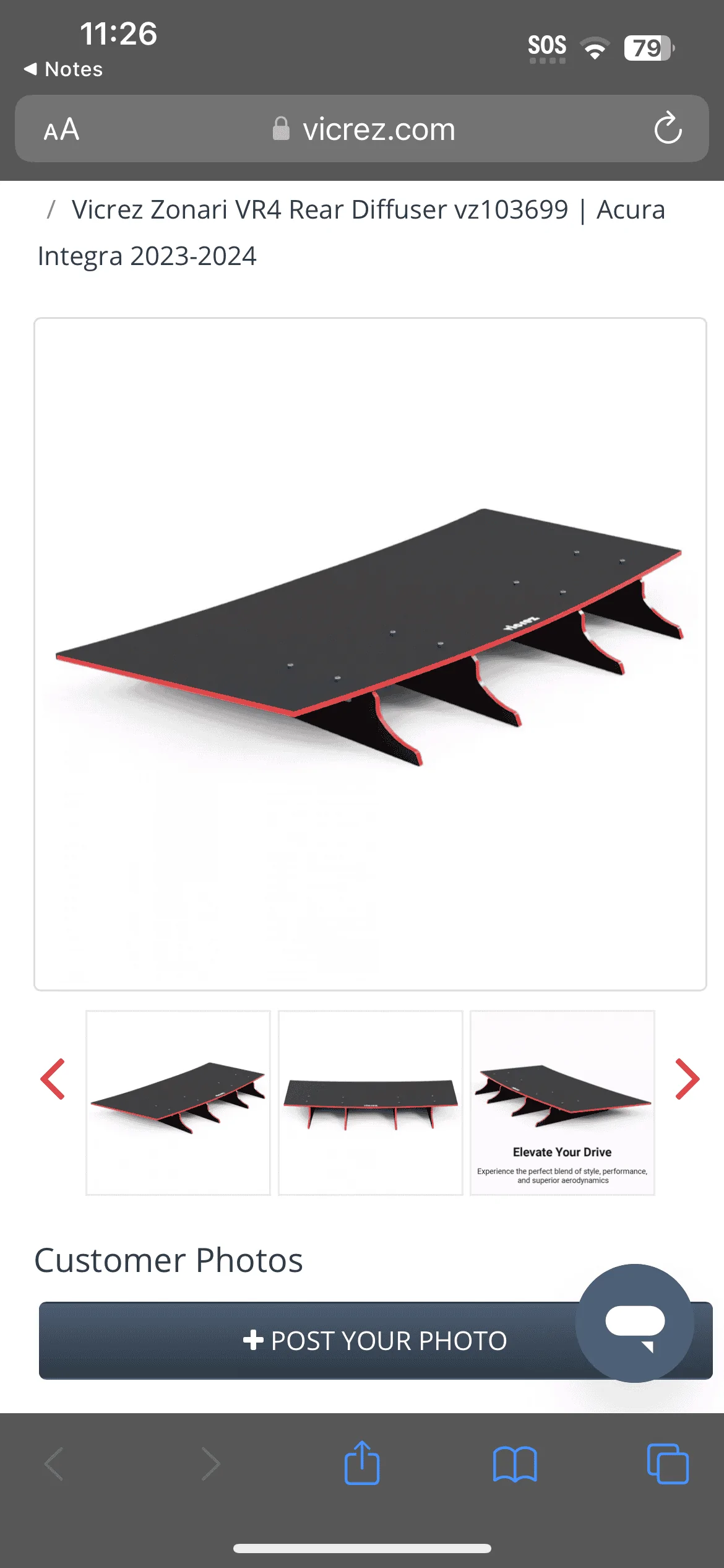 Vicrez rear diffuser is now available | IntegraForums - 2023+ Acura ...