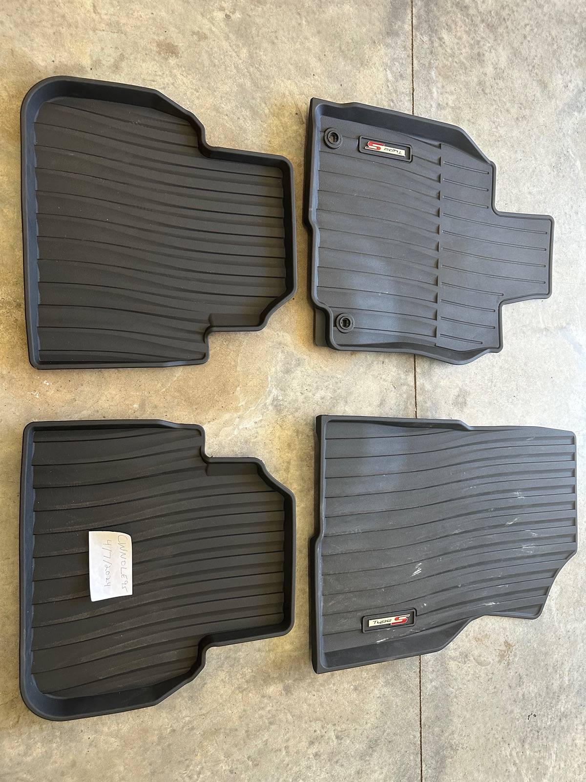 FS: OEM Integra Type S All-Weather Floor Mats and Trunk/Cargo Tray ...