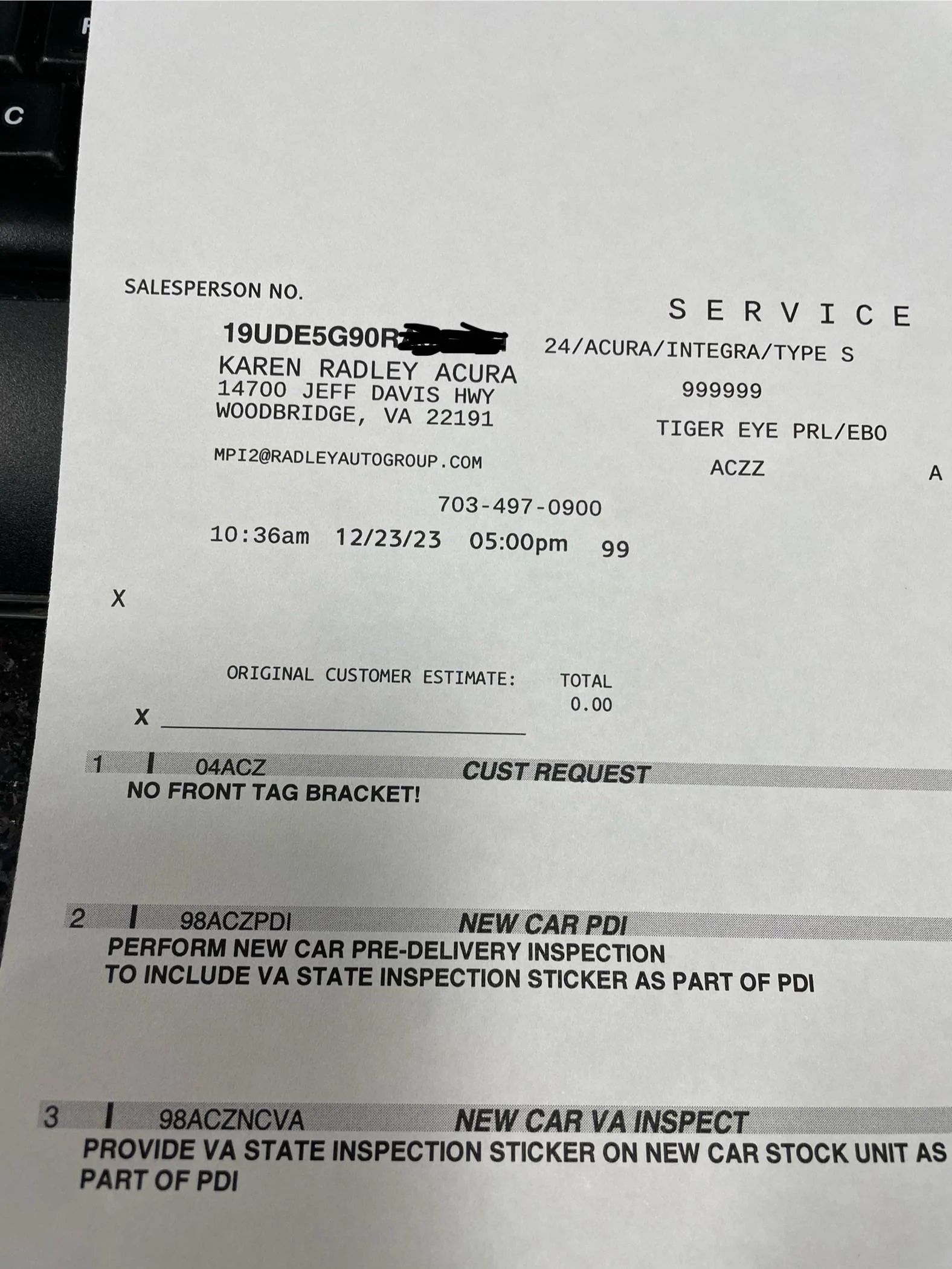 PDI on Tiger Eye - SUPAFLY | IntegraForums - 2023+ Acura Integra & Type ...