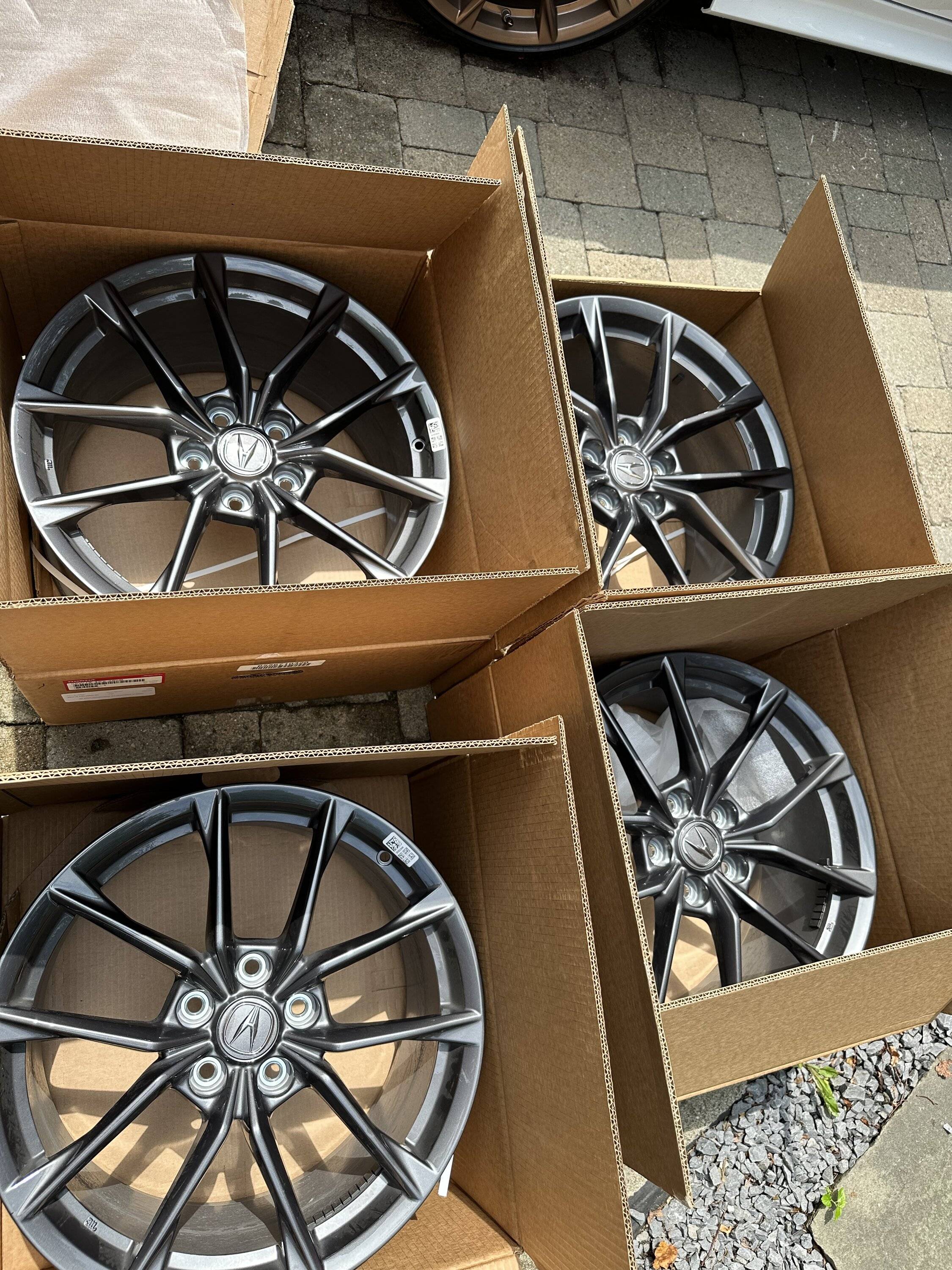 For Sale: Integra Type S stock OEM graphite 19” x 9.5” wheels brand new ...