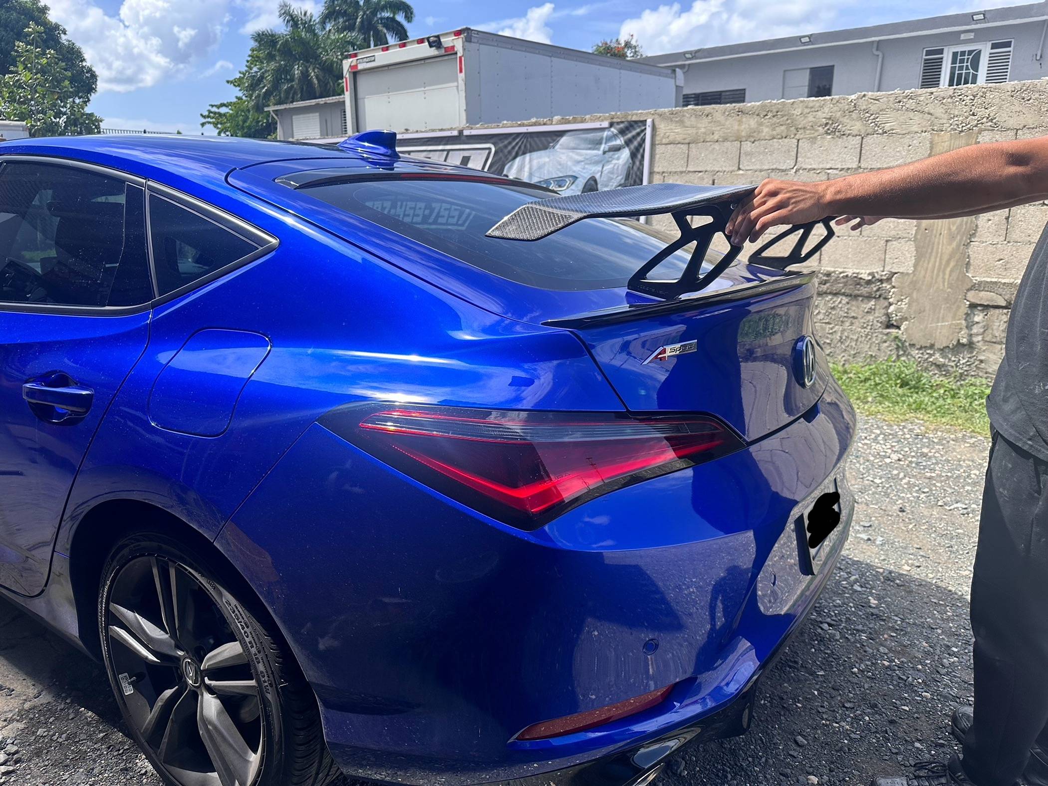 Spoiler for 2024 Blue Aspec Integra - Yes or No? | IntegraForums - 2023 ...