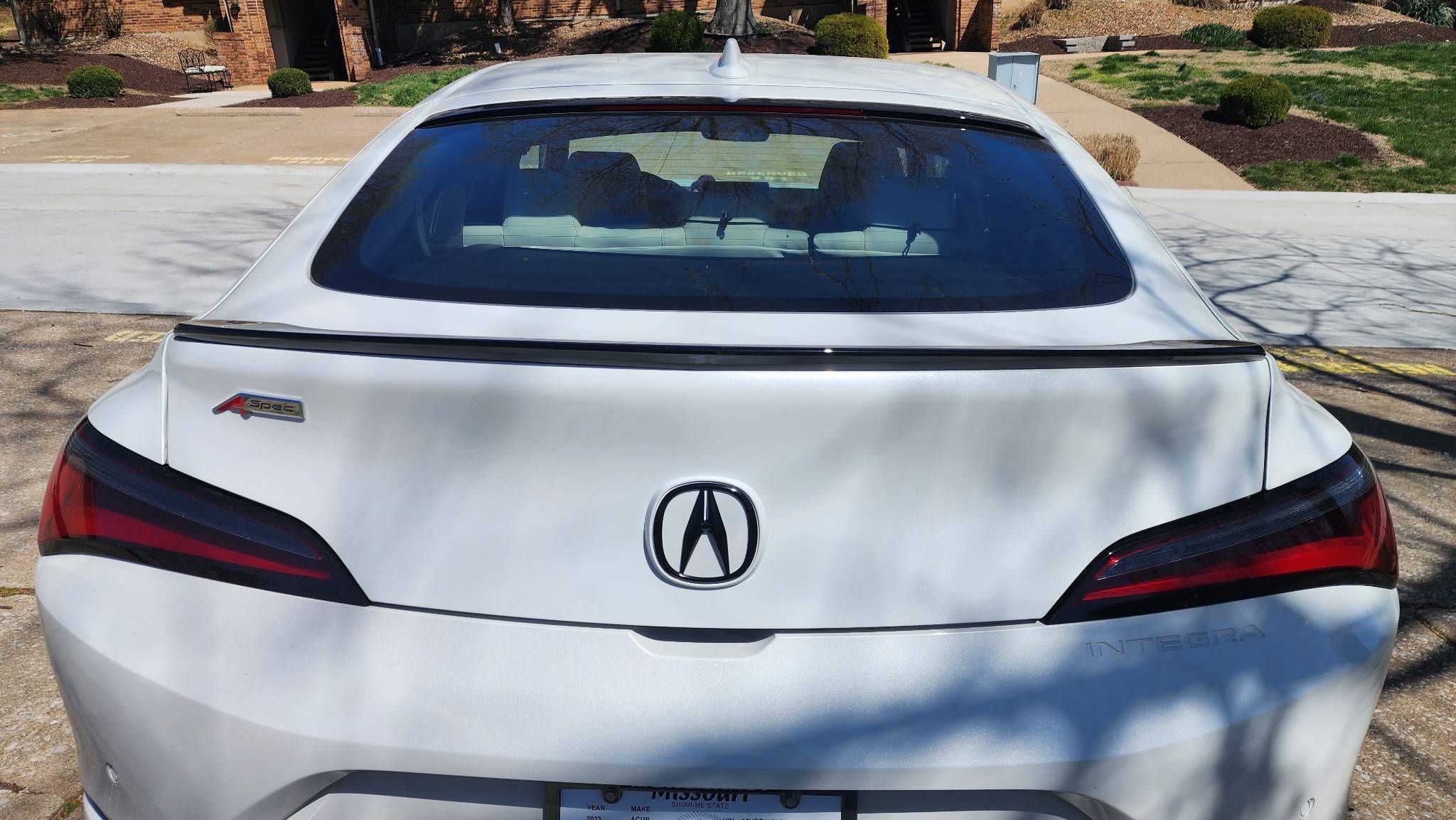 Rear black emblem install with white background. | IntegraForums - 2023 ...