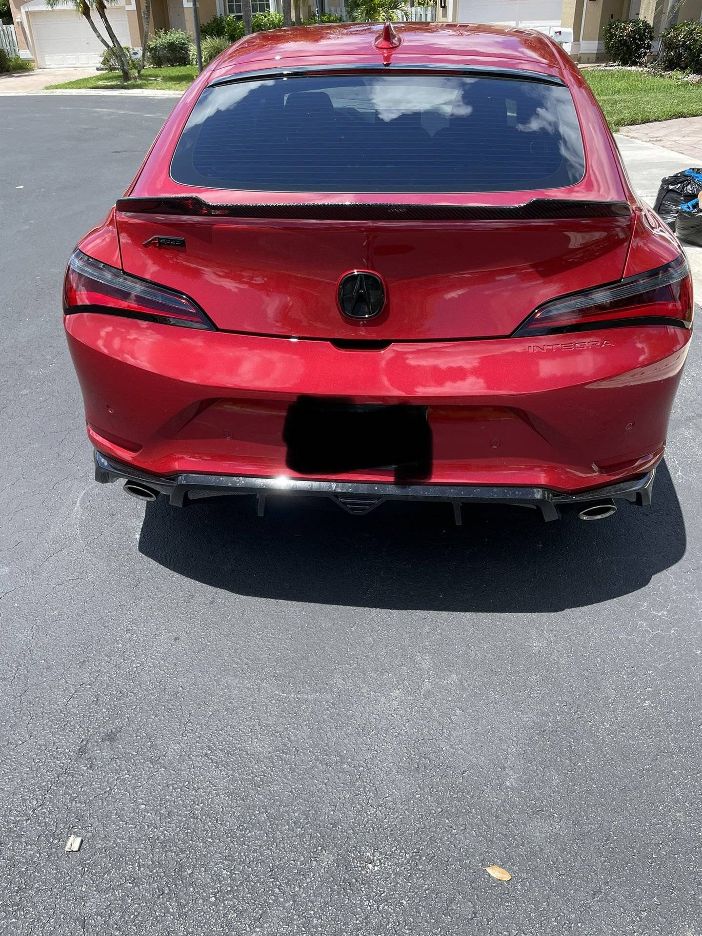 Factory OEM Accessories Installed on Performance Red Pearl 2023 Integra ...