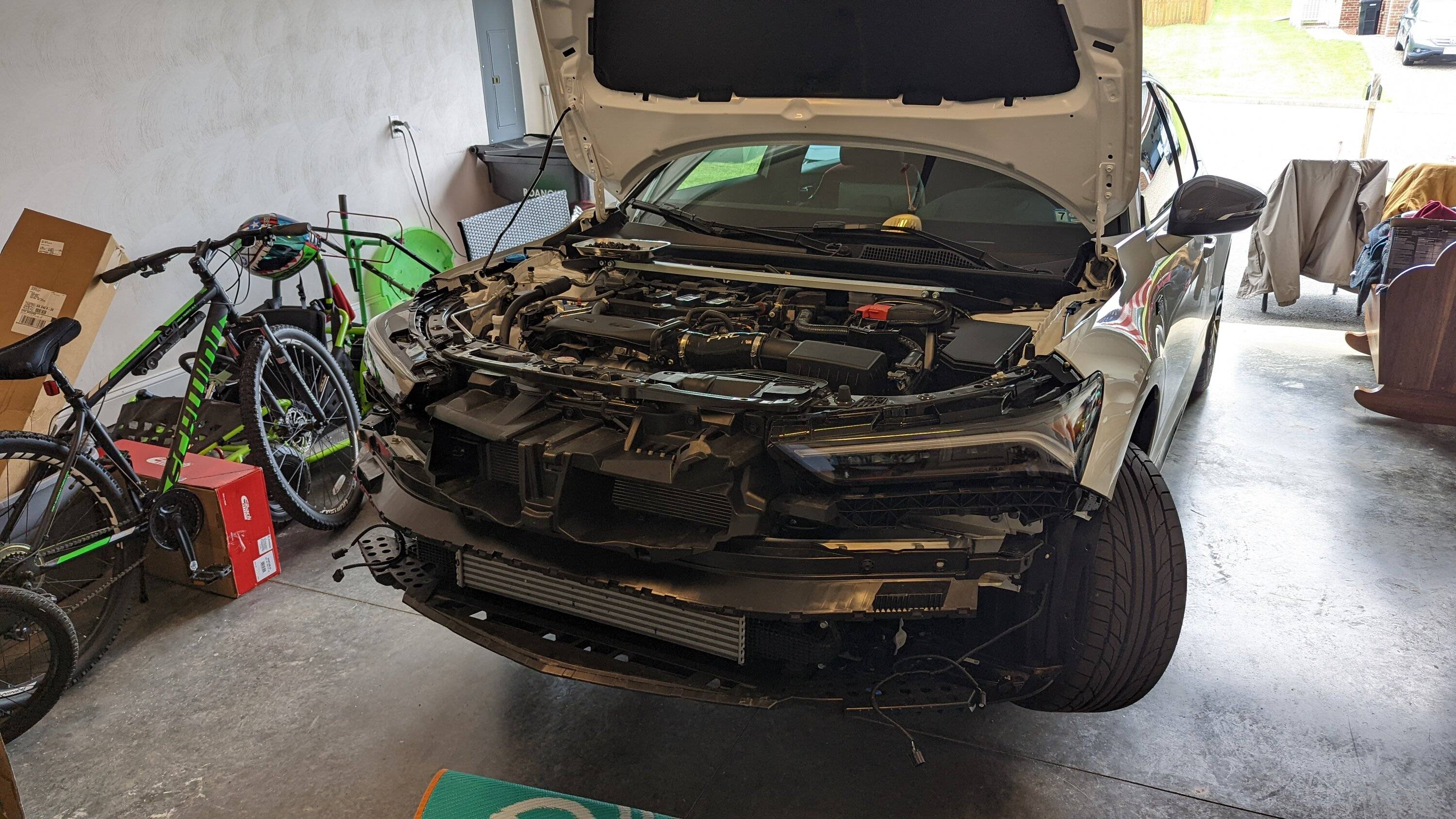Upgraded my 2023 Integra w/ PRL intercooler, charge pipe, and down pipe ...